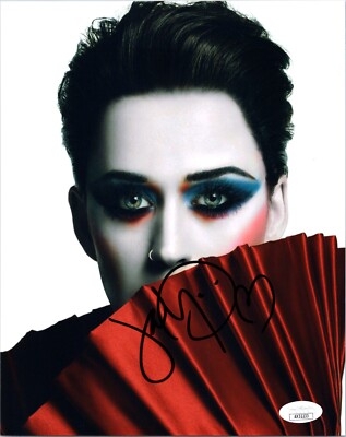 Katy Perry Close Up Sexy Singer Signed 8x10 Photo Autographed JSA Proof ...