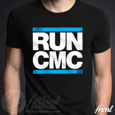 RUN CMC T-Shirt Keep Pounding Panthers Fan Christian McCaffrey Football ...