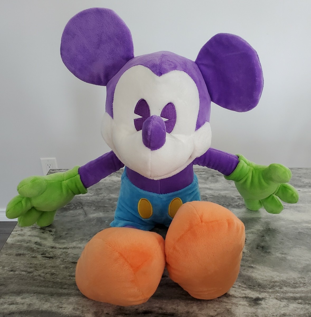 Mickey Mouse Plush Purple Halloween Mickey Mouse Disney Plush Etsy