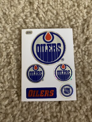 VINTAGE NHL OILERS STICKERS SHEET 12 STICKERS | eBay