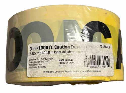 Caution Cuidado Tape #0158668 Bilingual English & Spanish Warning 3 ...