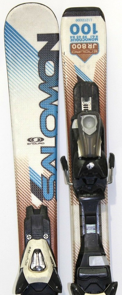 Salomon Enduro JR800 Kids Skis with Bindings - 100 cm Used | eBay