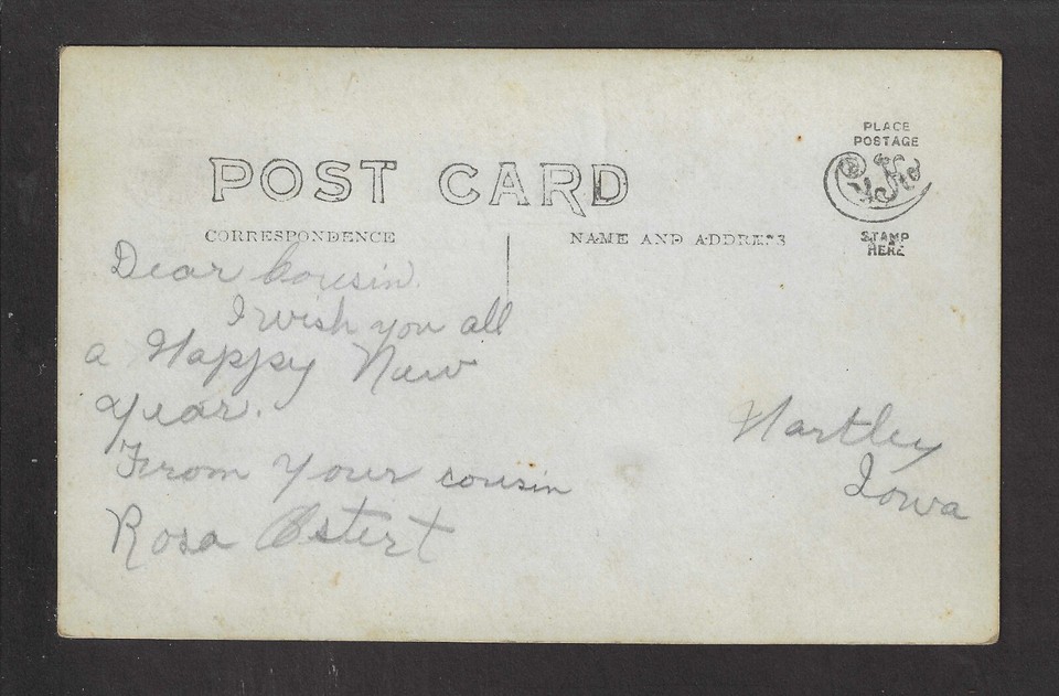 Andrew Iowa IA c1910 RPPC Main St Stores, Boarding House & Hotel ...