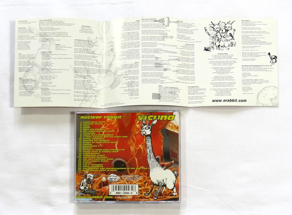 Nuclear Rabbit Vicuna Compact Disc CD Beach Records Bay Area Alt Metal | eBay