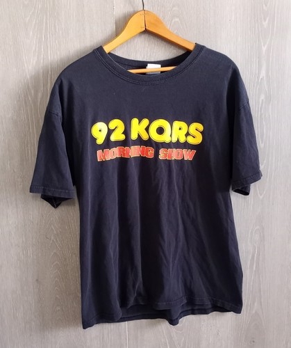 Gildan L Black KQRS Morning Show T-Shirt Vintage | eBay