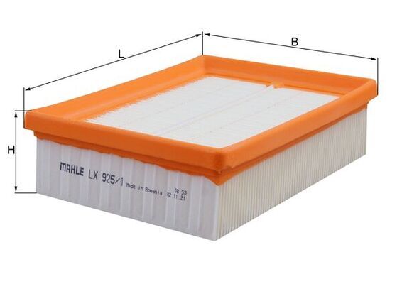 MAHLE LX 925/1 Air Filter for sale online | eBay