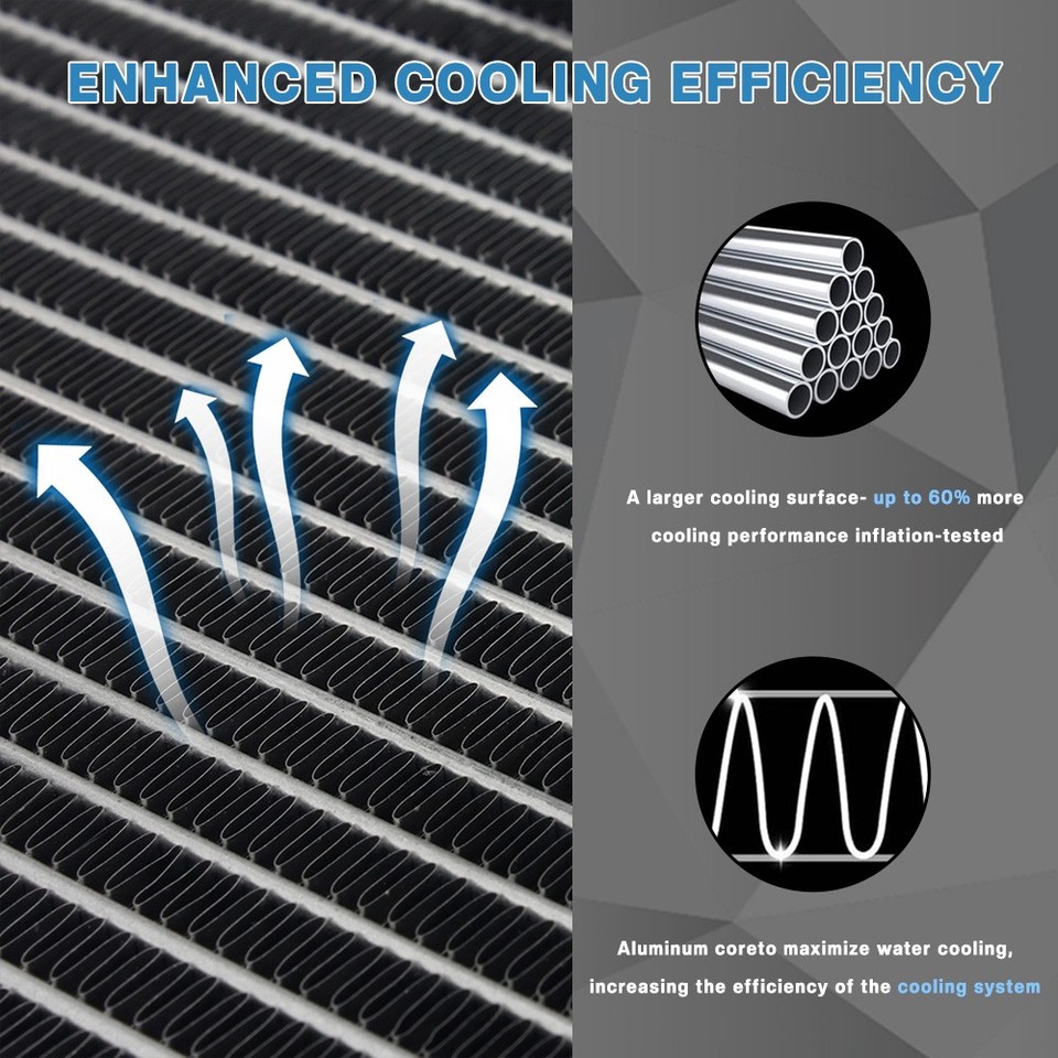 For Kawasaki KAF 950 Mule 4010 Diesel 11-13 Aluminum Cooling Radiator ...