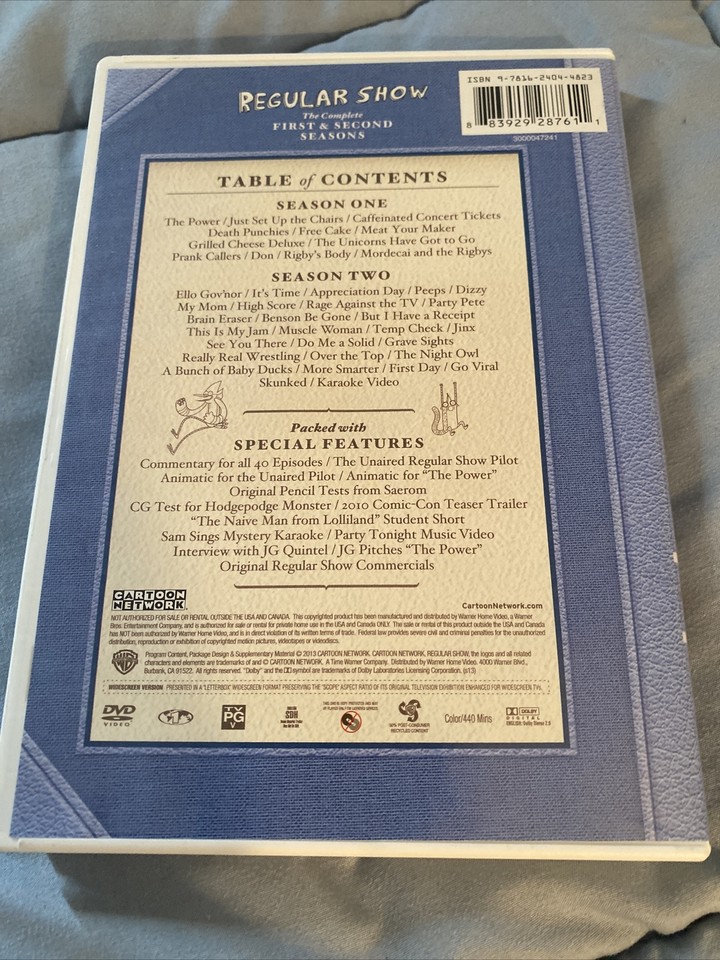Regular Show The Complete First & Second Seasons DVD Rare 883929287611 ...