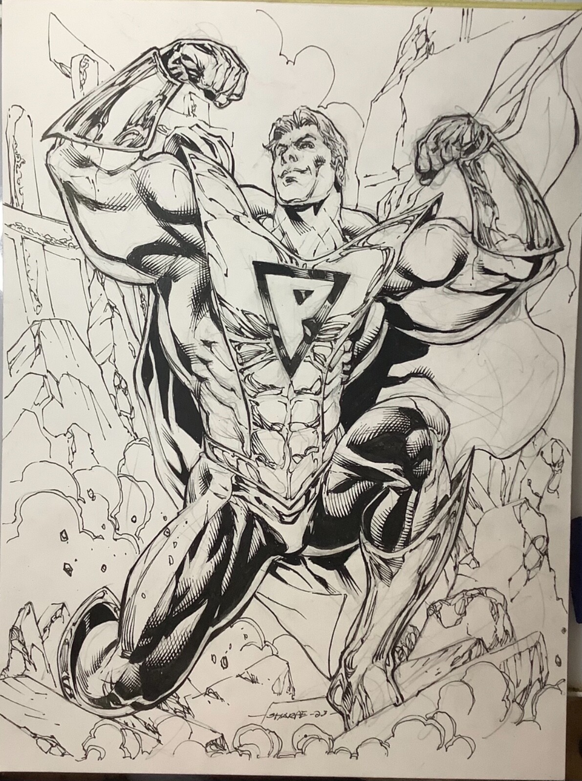 Malibu Comics Prime original art sketch kevin sharpe pencil ink Bristol ...