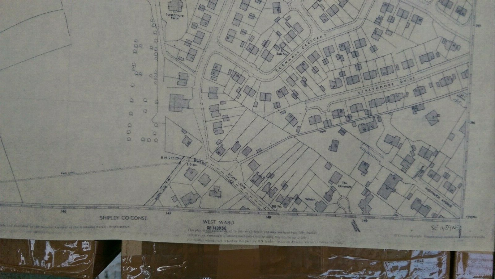 Ordnance Survey Map: Baildon, Sheet SE 1439 NE, 1978 | eBay