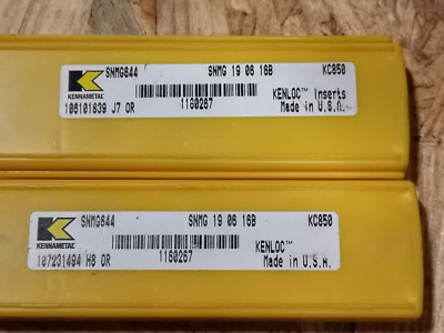 Kennametal Carbide Indexable Inserts SNMG644 SNMG 19 06 16B KC850 QTY 6 ...
