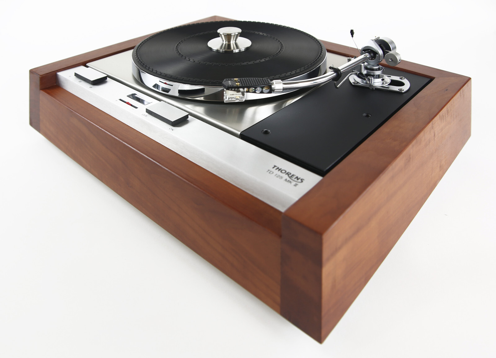 Restored Thorens TD 125 MKII turntable with SME 3009 pear wood frame | eBay