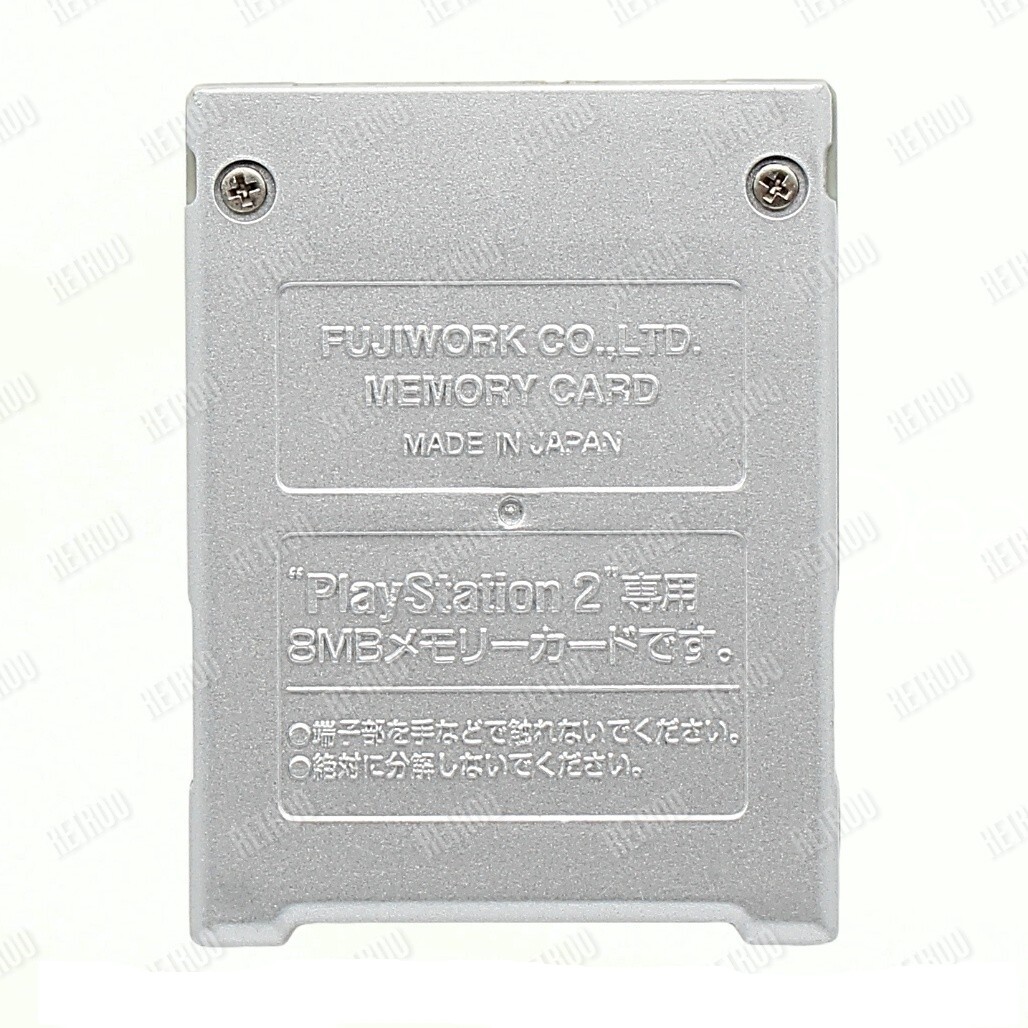 Fujiwork Silver Licensed PlayStation2 8MB MagicGate Memory Card PS2 ...