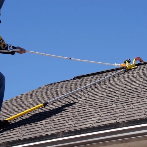 RidgePro Roof Hook Ridge Peak Anchor w/ Wheels First Man Up Last Man ...