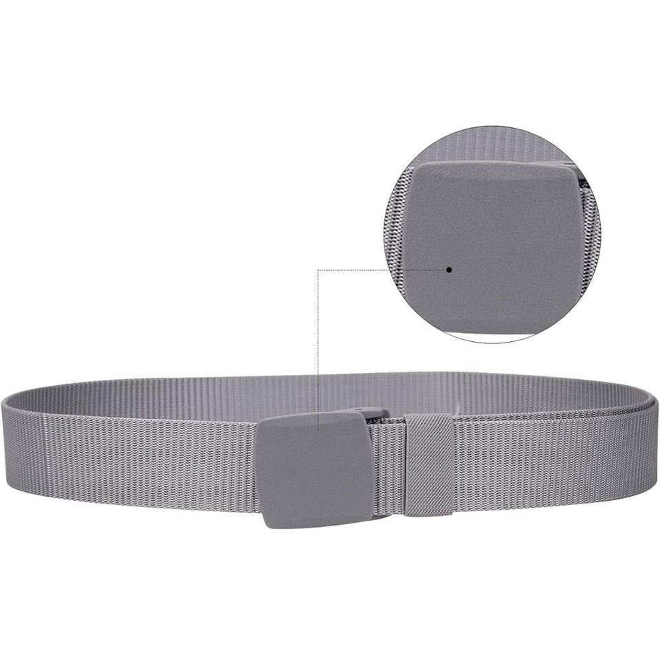 Unisex Nylon Adjustable Belt Tactical Waistband Canvas Plastic Buckle ...