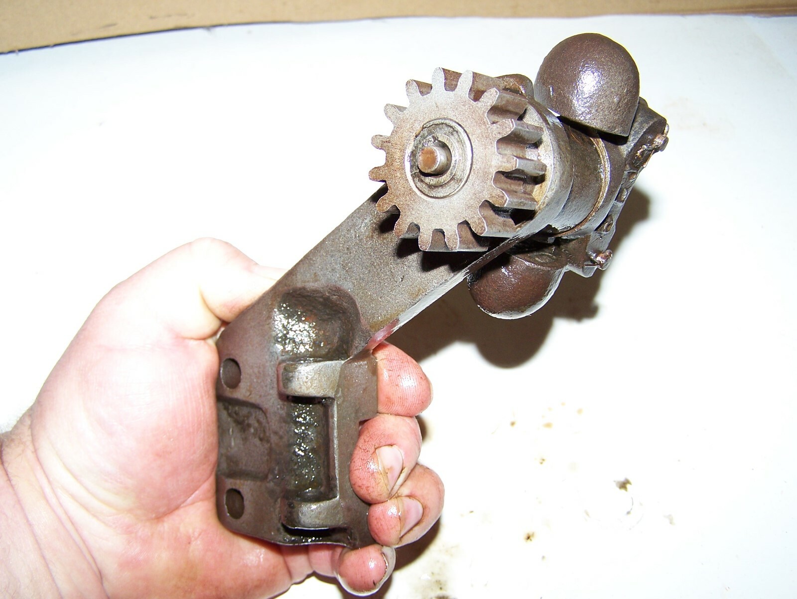 Old TAYLOR VACUUM Governor Bracket Assembly T65 Hit Miss Gas Engine ...