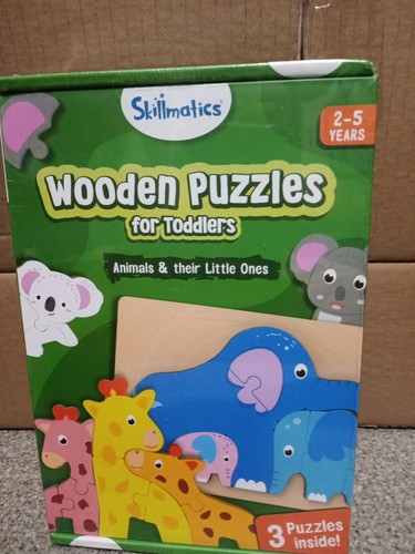 Skillmatics WOODEN PUZZLES for Toddlers / 2-5 yrs. | eBay
