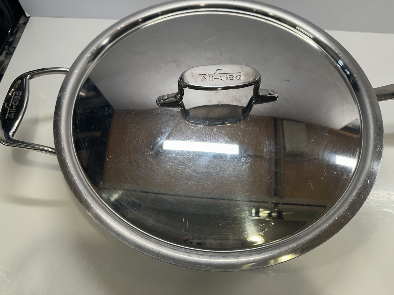All Clad d5 Nonstick Saute 12.5” Pan 4Qt Stainless Steel With Lid | eBay