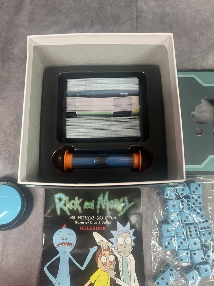 Mr. Meeseeks' Box O' Fun The Rick and Morty Dice Dares Game Complete ...