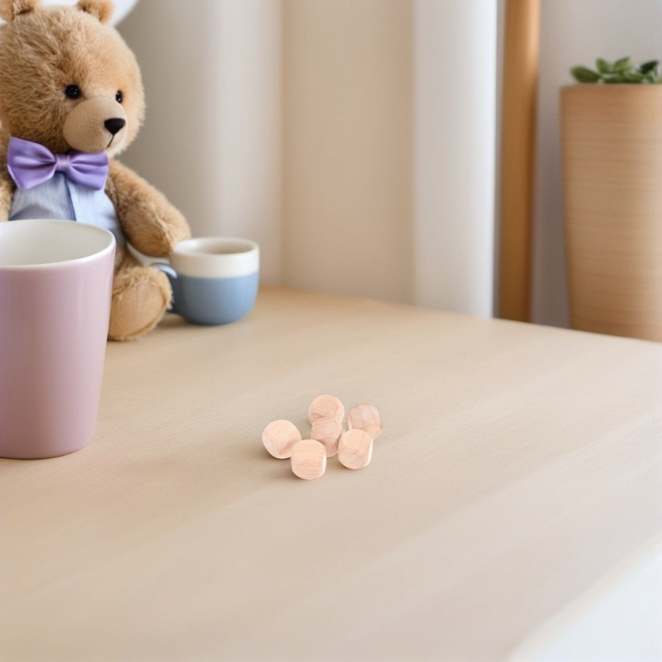 50 Pcs Handmade Graffiti Dice Blank Wood Blocks Crafts Cube Dices | eBay