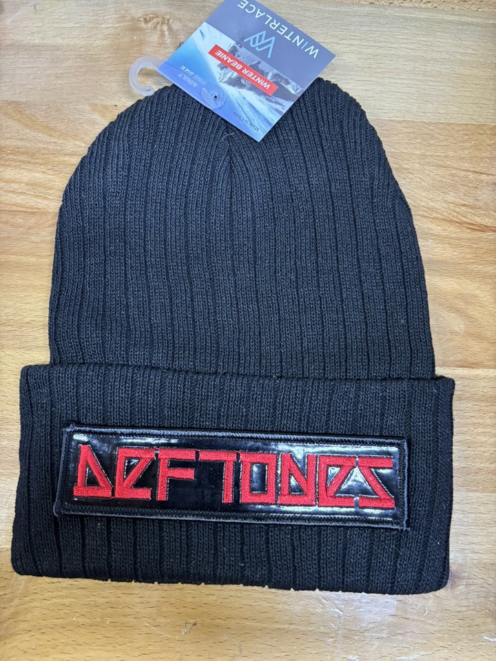Beanie Knit Hat "Deftones” Chino Rock Skullcap Winter Cap Black NWT ...