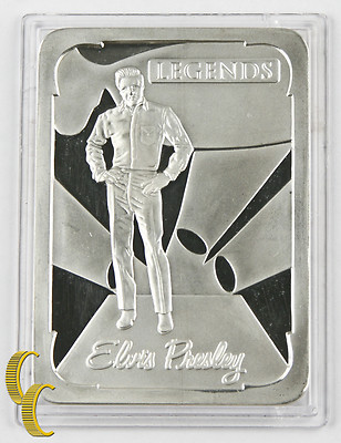 .999 Silver 6.9 Troy Ounces Elvis Aaron Presley Legends Collectible Bar ...