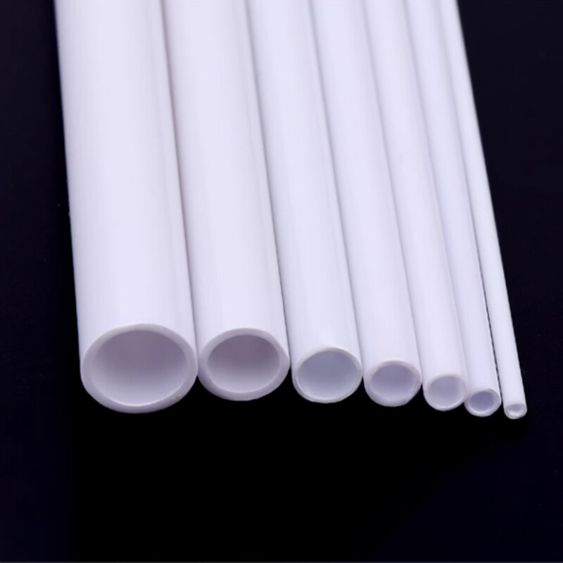White ABS Round Hollow Tube 3mm-10mm Styrene Plastic Pipe DIY Model ...