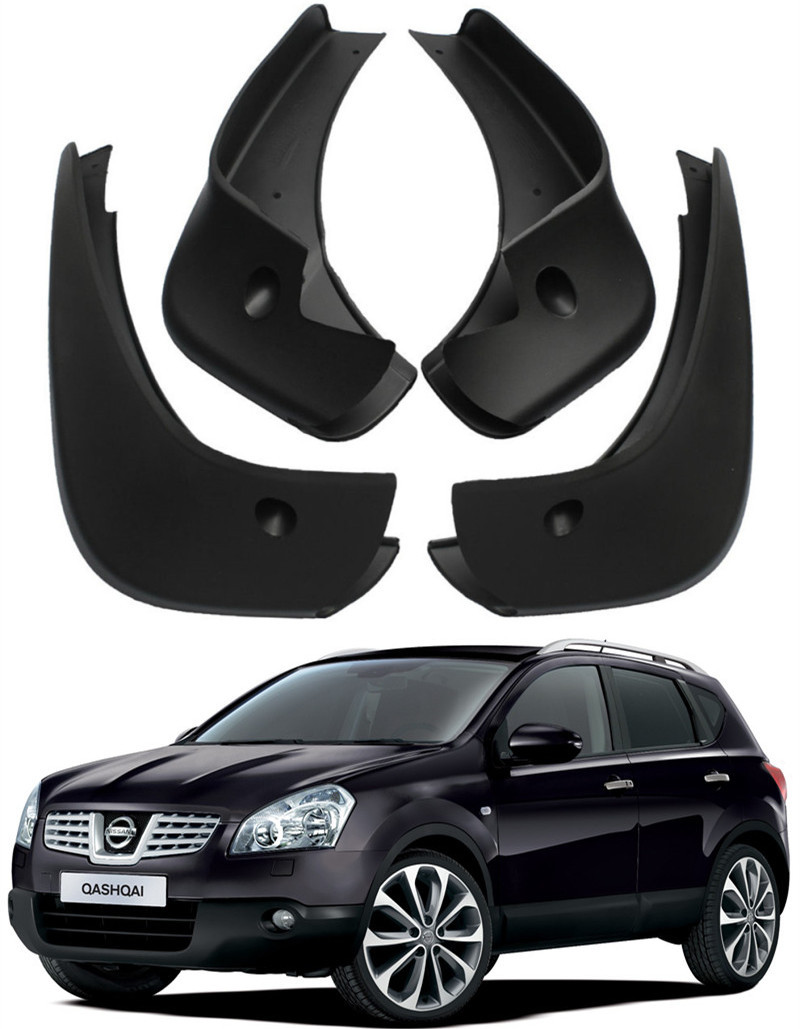 Genuine Full Set Splash Guards Mud Flaps For 2007-2013 Nissan Qashqai ...