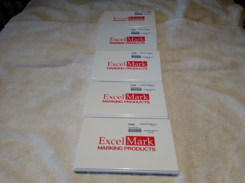 Excel Mark Marking Products (5) Red Ink Pads Brand New, Free Shipping ...