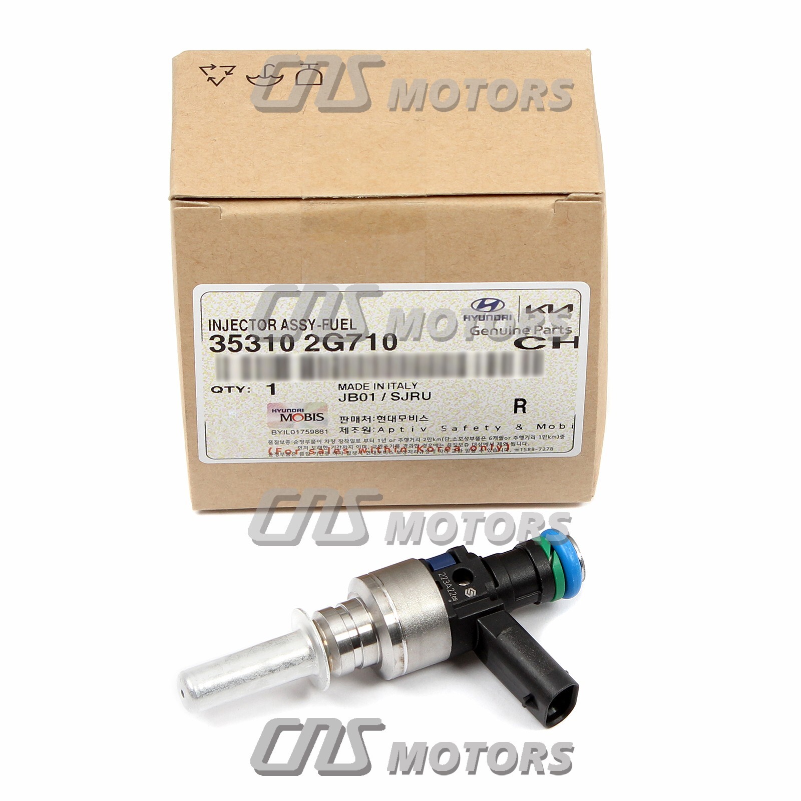 GENUINE Fuel Injector for 11-16 Hyundai Kia 2.4L 353102G710 Check ...