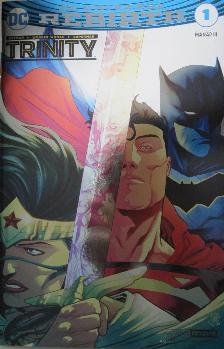 TRINITY #1 NYCC FOIL Exclusive Variant Batman Wonder Woman Superman ...
