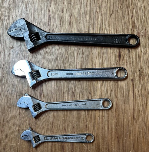 PROTO 712S CRAFTSMAN 44604 FAIRMOUNT A8 WARDS MASTER Adjustable Wrench Lot | eBay