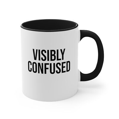 Visibly Confused Mug Funny Coffee Mug Relatable Gift Sarcastic Coffee ...