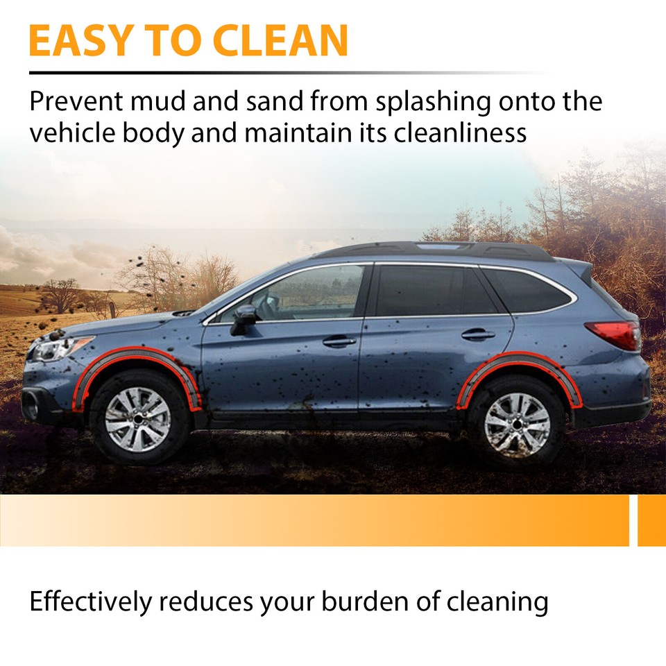 For 2015-2019 Subaru Outback Wheel Arch Molding Fender Flare Kit ...