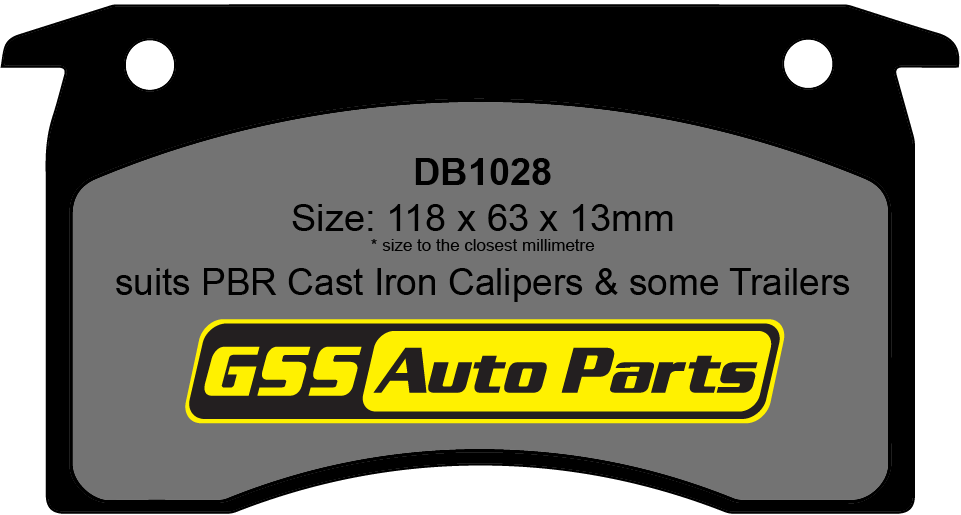 Front T/P by Bendix Brake Pads DB1028TP DB1028 suits PBR Cast Iron Calipers & so | eBay