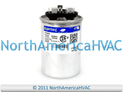 Capcom Capacitor Dual Run 25/4 uf MFD 370 Volt Fits GE Genteq 97F9835 ...