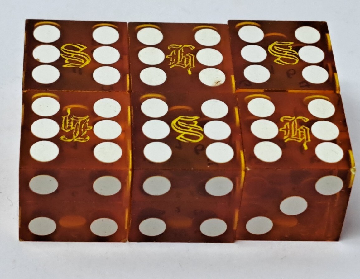 Vintage HC Edwards Hard True Square Dice - Bryant 9-2082 Box of 6 ...