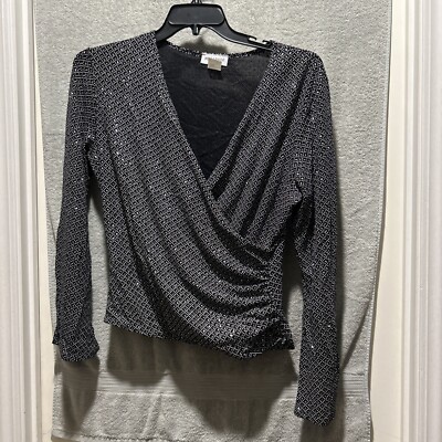 Metaphor Shirt, Women's Large, Brown W/Rhinestones - Very Sparkling | eBay