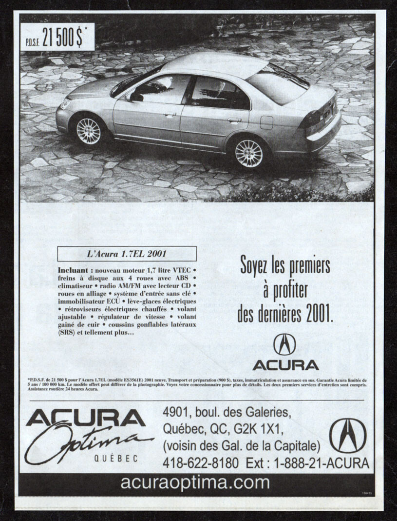 Acura 2001 El
