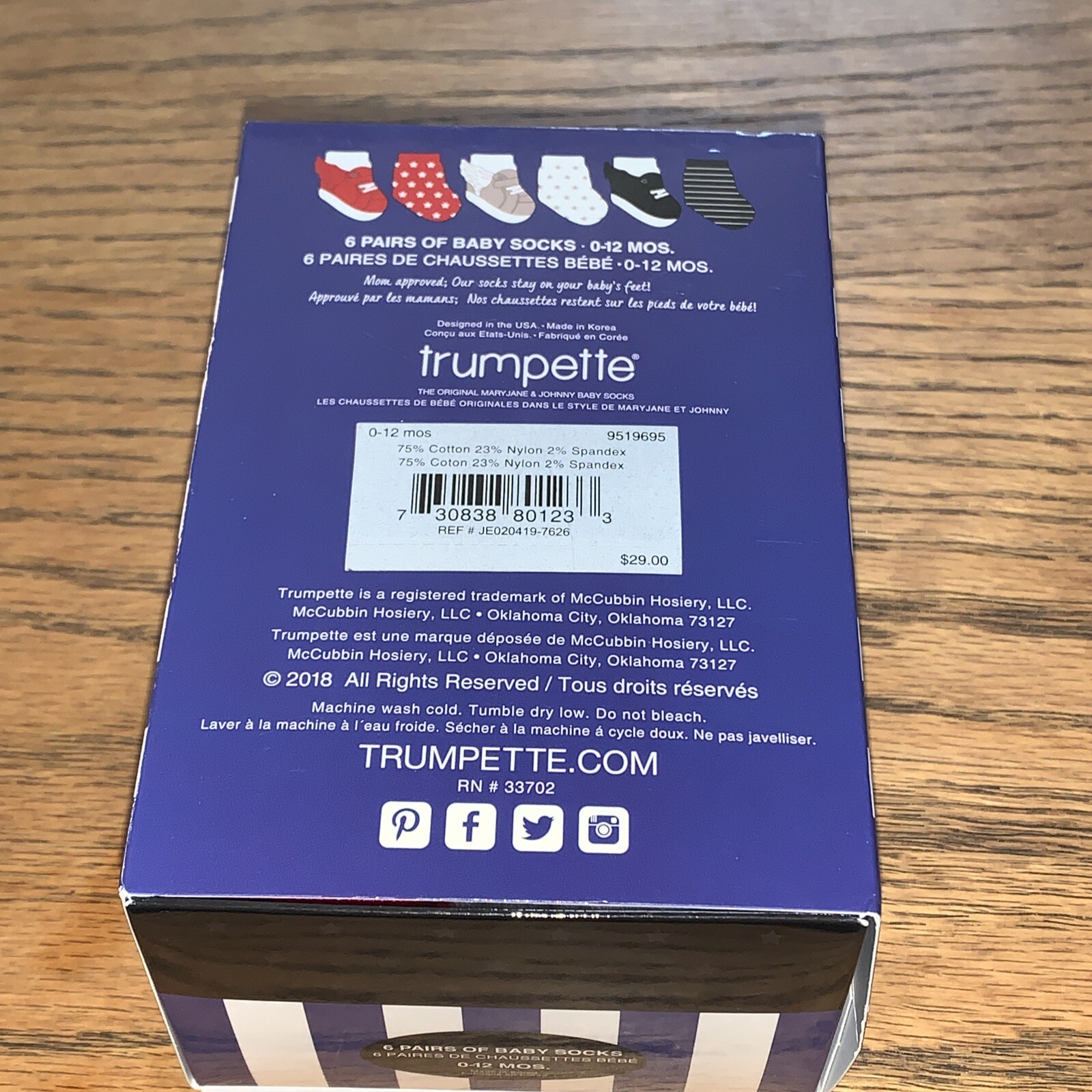 Socks - Trumpette - Cruz Socks 0-12 Months (Set of 6) for sale online ...