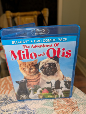 RARE The Adventures of Milo and Otis (Blu-ray + DVD, 2011) OOP ...