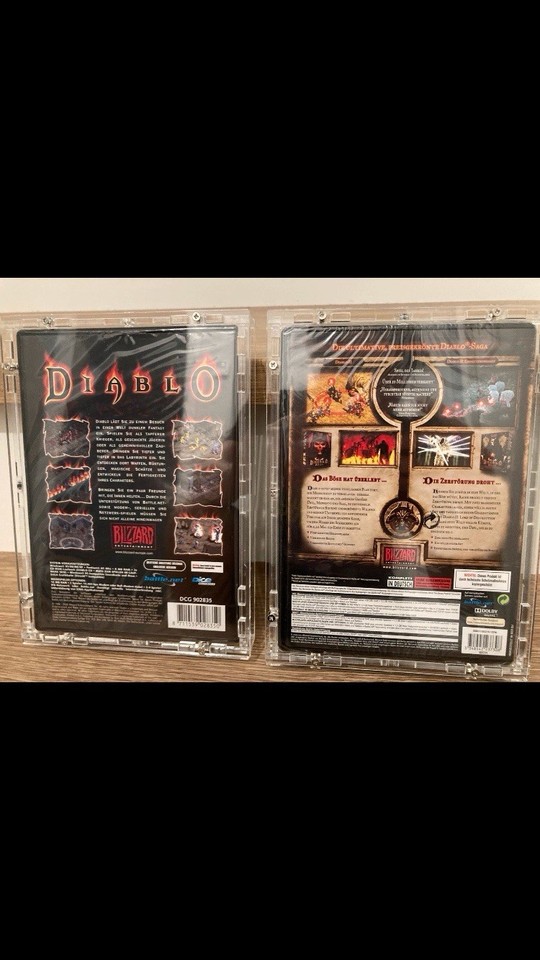 Diablo Diablo 2 PC Selten Blizzard Acryl no Graded DVD no Big Box Neu ...