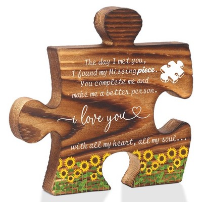You Complete Me Puzzle Sign Gift for Girlfriend Boyfriend Husband Wife ...