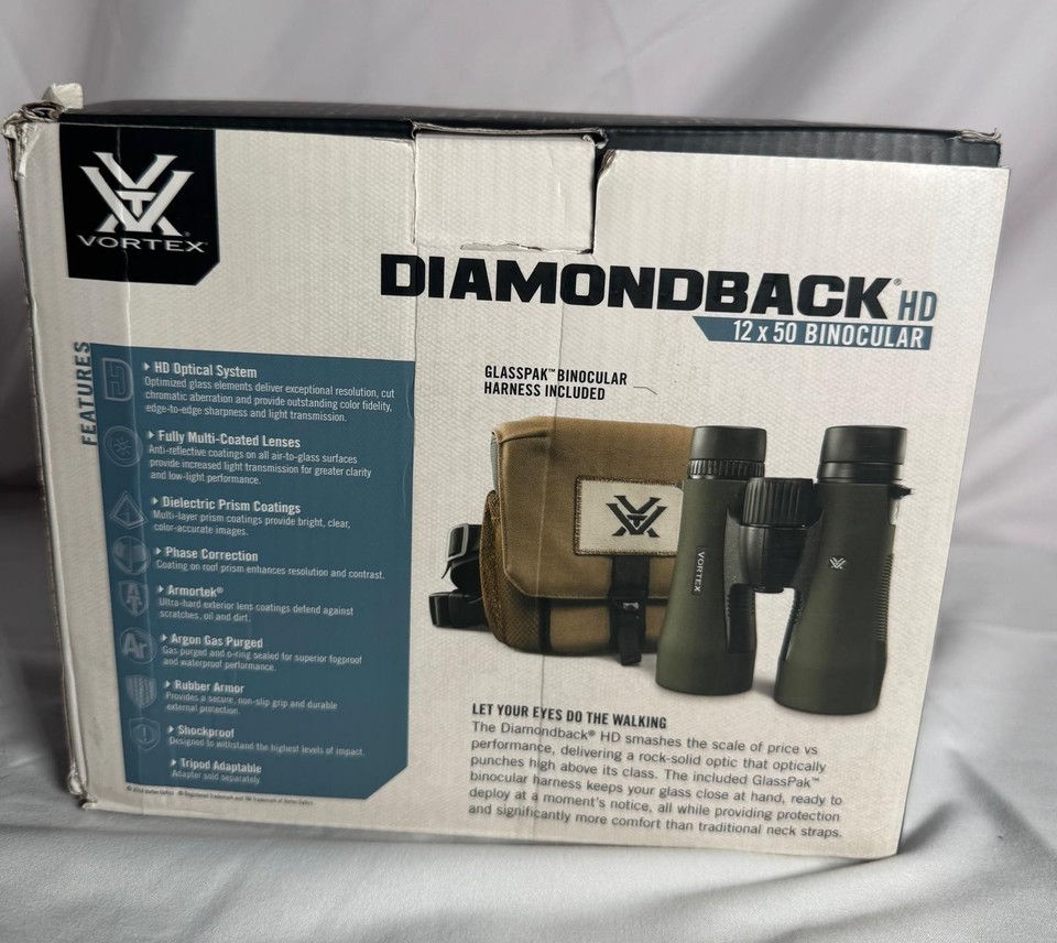 Vortex Optics Diamondback HD 12x50 Binoculars Set | eBay