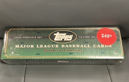 2002 TOPPS BASEBALL SERIES 1 & 2 COMPLETE SERIES FACTORY SEALED - 718 ...