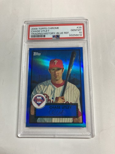 2008 Topps Chrome - Trading Card History Chase Utley #TCHC28 Blue ...