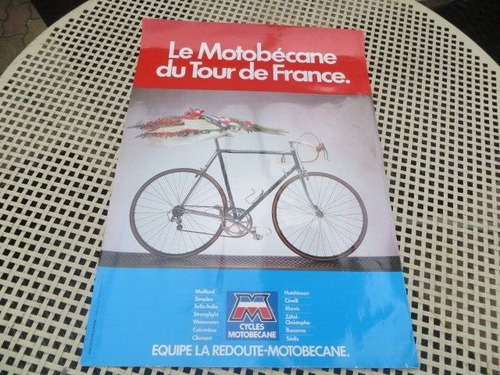 Le vélo Motobécane du Tour de France 1981 - Poster publicitaire | eBay