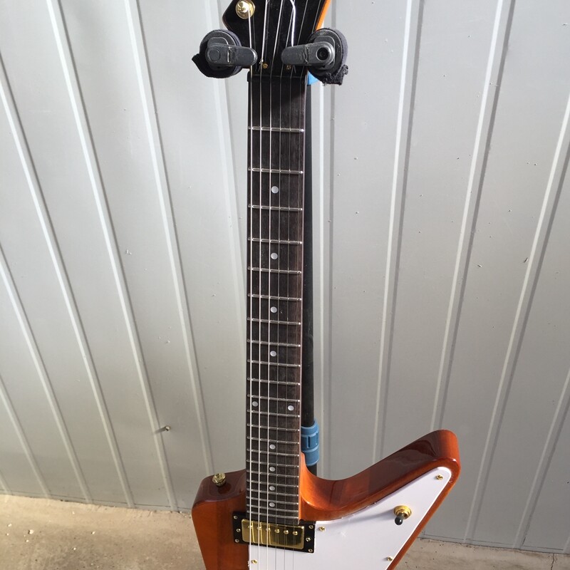 Transparent Yellow Explorer Electric Guitar Solid Body Black Rosewood ...