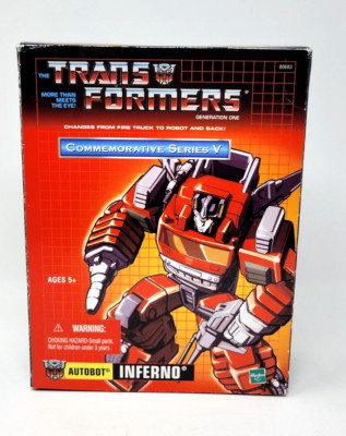 Transformers G1 Commemorative Series V Inferno Action Figure #UAB5 ...