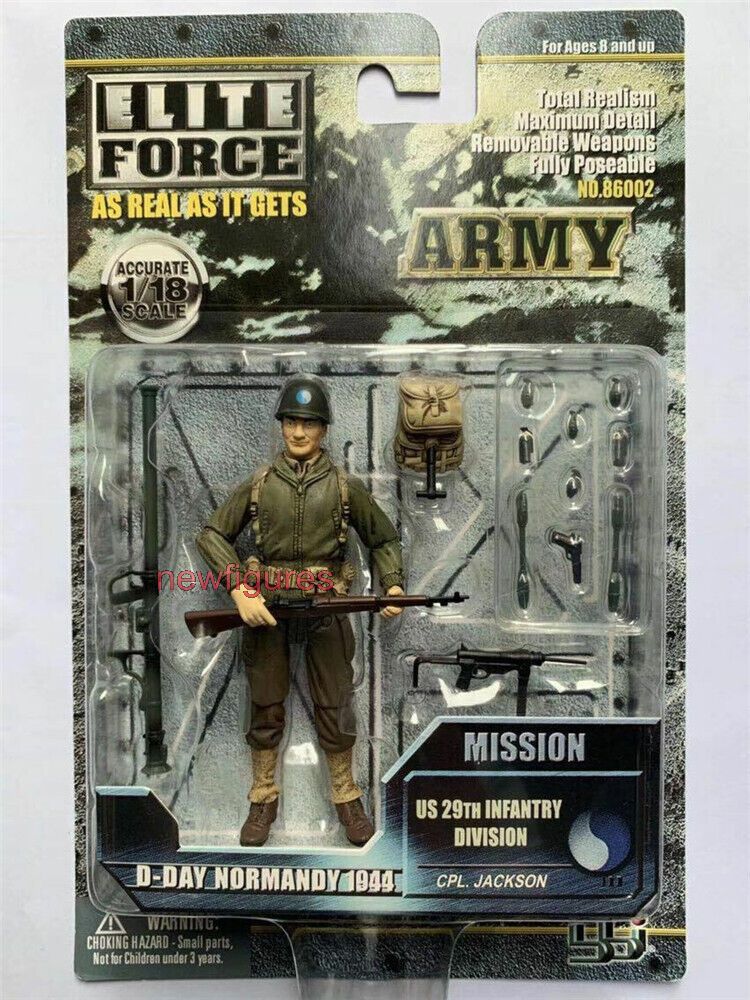 BBI Elite Force 1:18 WWII US 29th Infantry Divison 3.75" CPL. Jackson ...
